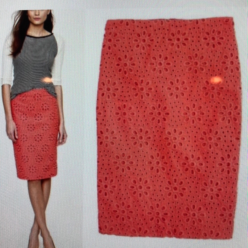 Jcrew Pinwheel Eyelet Skirt - Gem